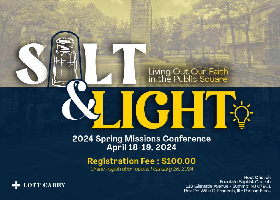 2024 Spring Missions Conference Planned For New Jersey Lott Carey